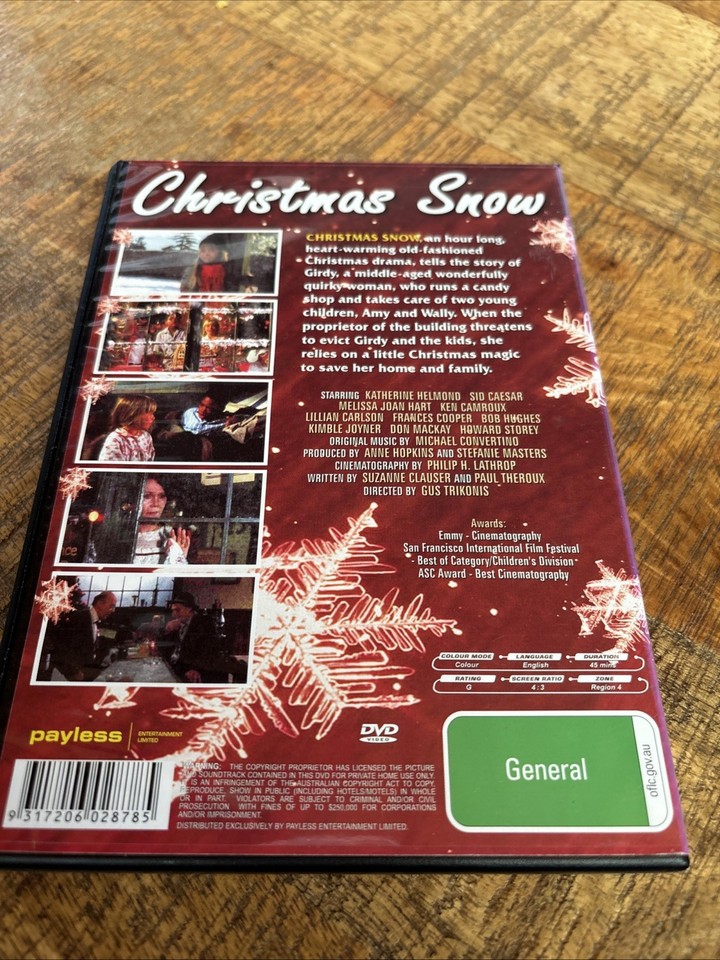 Christmas Snow PAL Movie DVD R4 VGC Mellisa Joan Hart | eBay Australia