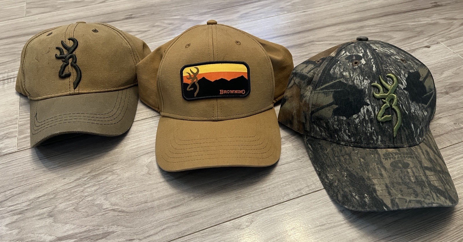 Lot of 3 Browning Hunting Hats Men’s OS | eBay