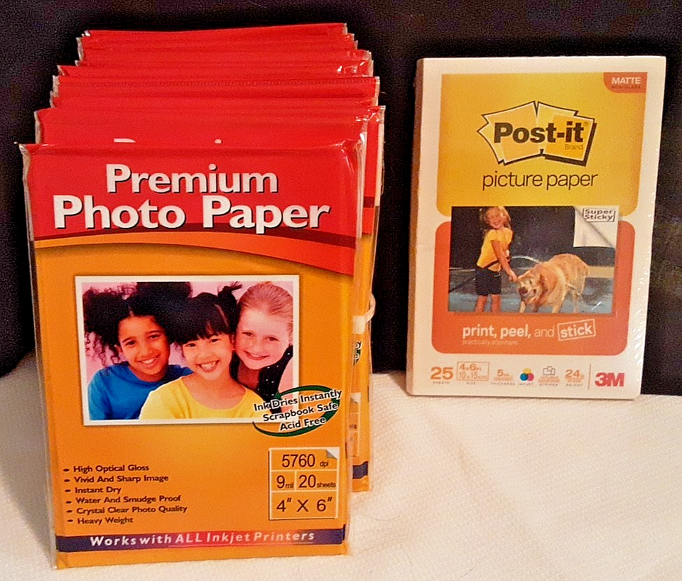 21 Packages Premium Photo Paper High Gloss 8 Sheets 8.5x11" (BRAND NEW ...