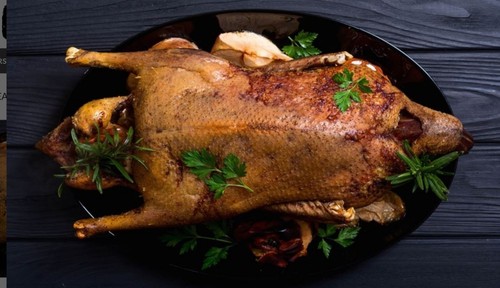 WILD GOURMET FRESH READY TO EAT GARNISHED SEASONED GRILLED GOOSE 4-5KG ...
