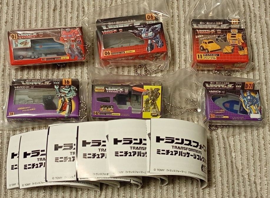 NEW TRANSFORMERS Miniature Package Collection 1 Set of 6 TAKARA TOMY ...