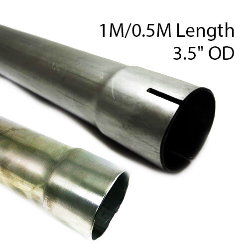 Exhaust Stainless Steel EXPANDED Swaged Fit Repair Section Tube 1M/0.5M ...
