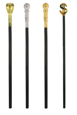 Pimp Stick Top 3 Pcs Snake Cane Dollar Cane Gangster Hip Hop Party ...