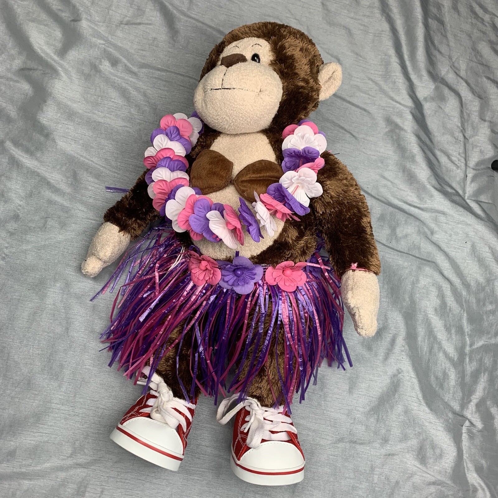 Build A Bear Retired Monkey Working Sound Box Tropical Hula 18" Plush ...