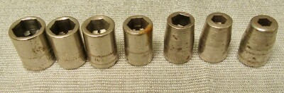 Unbranded Japan Sockets (Lot of 7) SAE. 1/4" Drive | eBay