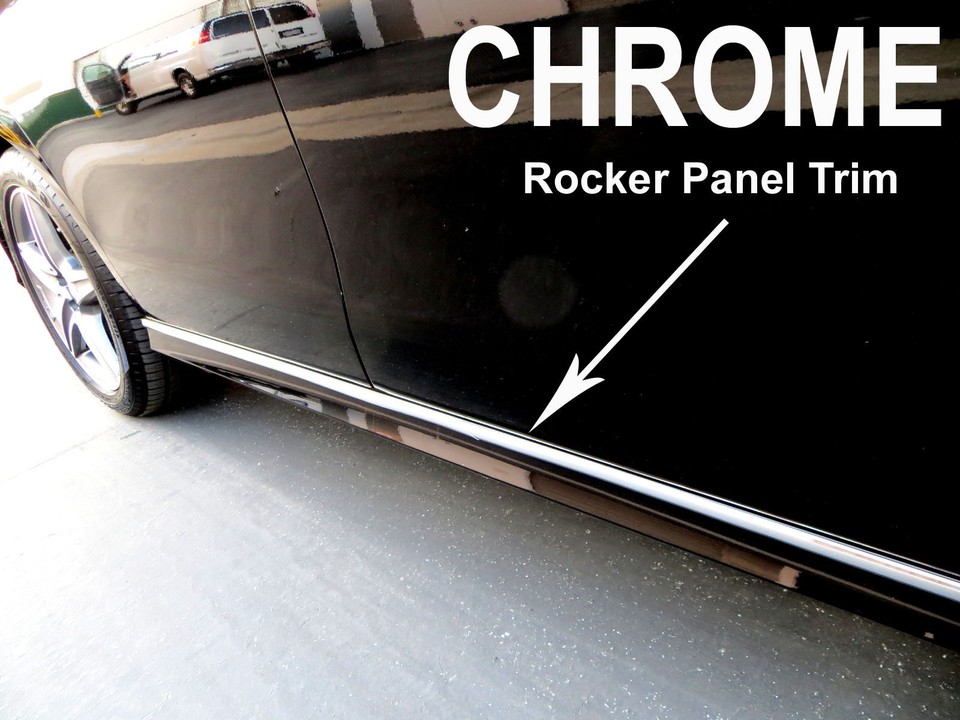 2002-2019 MiniModels Chrome SIDE ROCKER PANEL Trim Molding Kit 2PC | eBay