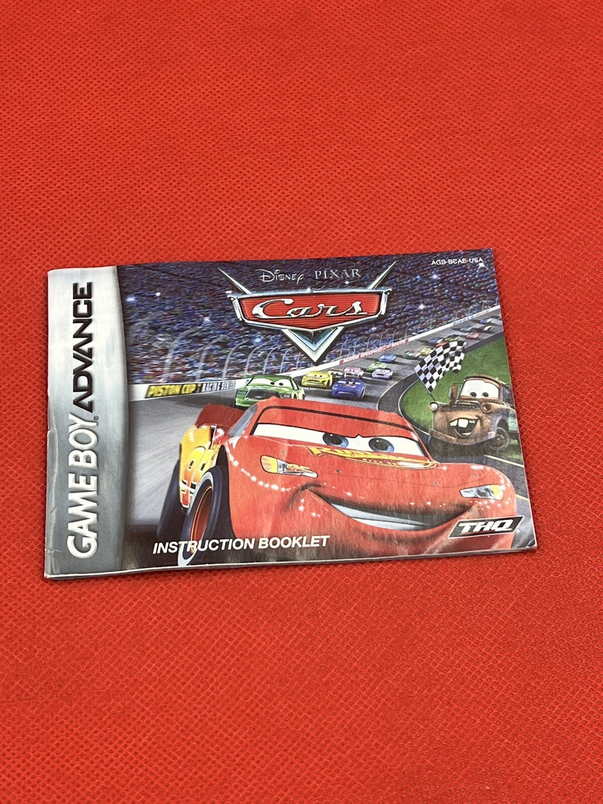 Cars GameBoy Advance GBA Instruction Manual Only | eBay