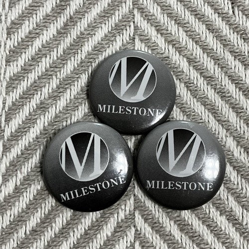 Milestone Button Pin M Logo Set of 3 | eBay
