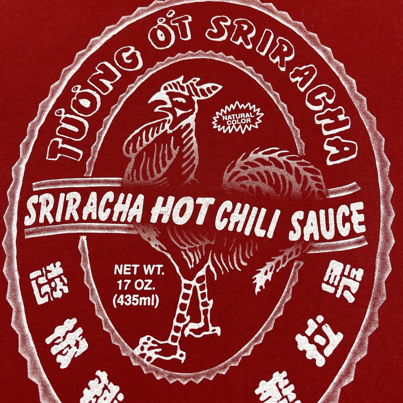 Sriracha Hot Chili Sauce T-Shirt Rooster Graphic Crew… - Gem