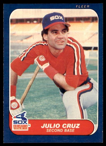 1986 FLEER BASEBALL CARD CHICAGO WHITE SOX #201 JULIO CRUZ | eBay