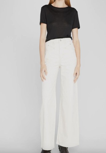 $590 Isabel Marant Women's White Lemony Wide Leg Jean Pants Size 42 | eBay