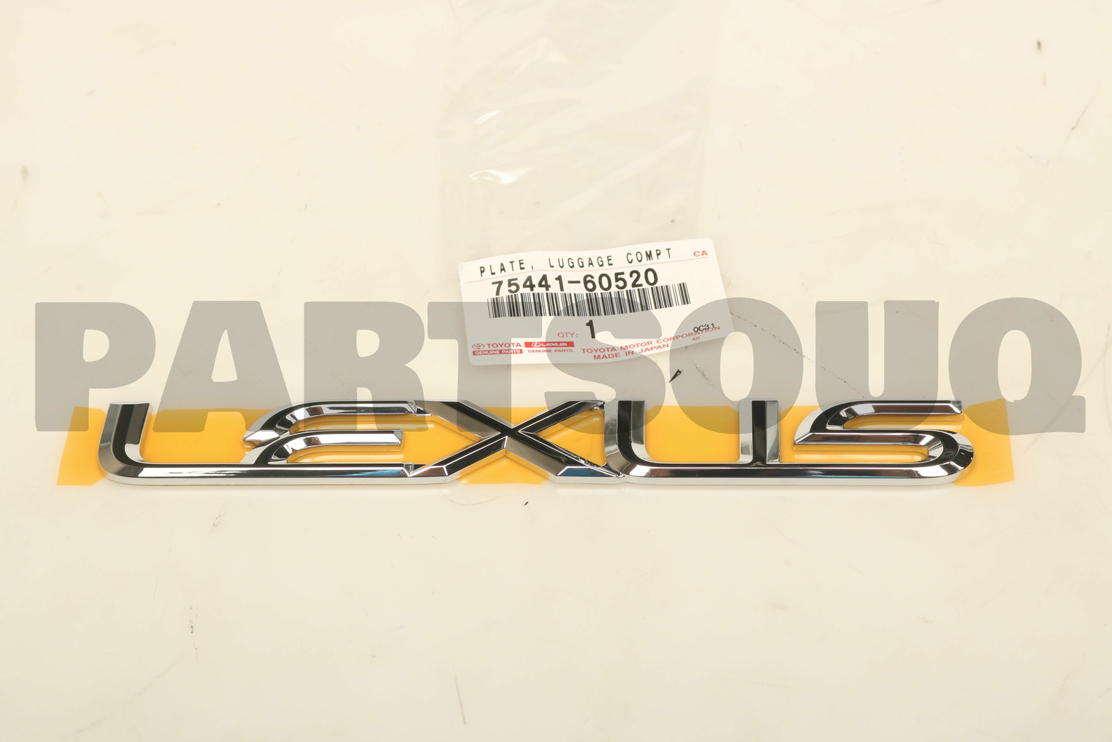 7544160520 Genuine Toyota PLATE, BACK DOOR NAME 75441-60520 | eBay