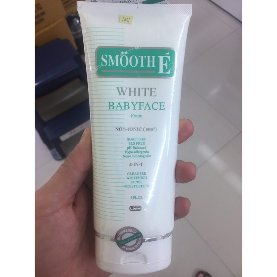 3x Smooth E White Babyface Foam White skin no wrinkles no acne Non ...