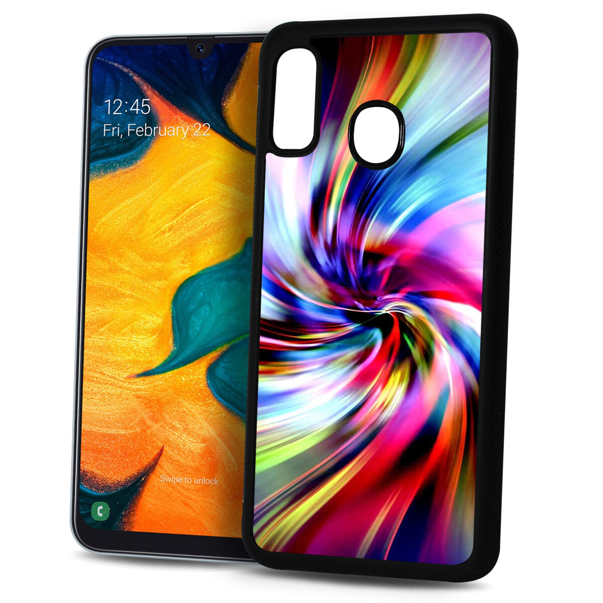 ( For Samsung A20 ) Back Case Cover AJH10039 Tie Dye Abstract | eBay