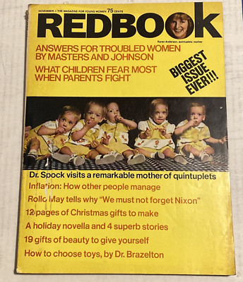 Redbook Magazine November 1974 Dr Spock Anderson Quintuplets Ads Toys ...