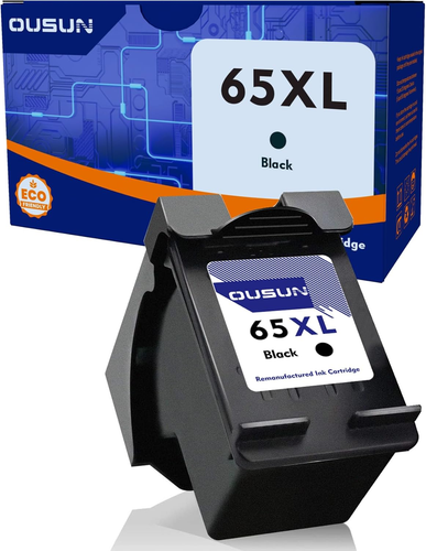 65 65XL BK Ink Cartridge for HP Deskjet 2622 2652 3722 3755 ENVY 5000 ...