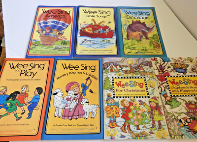 Lot of 7 Wee Sing Children's Song Books We Are America Nursery Rhymes ...