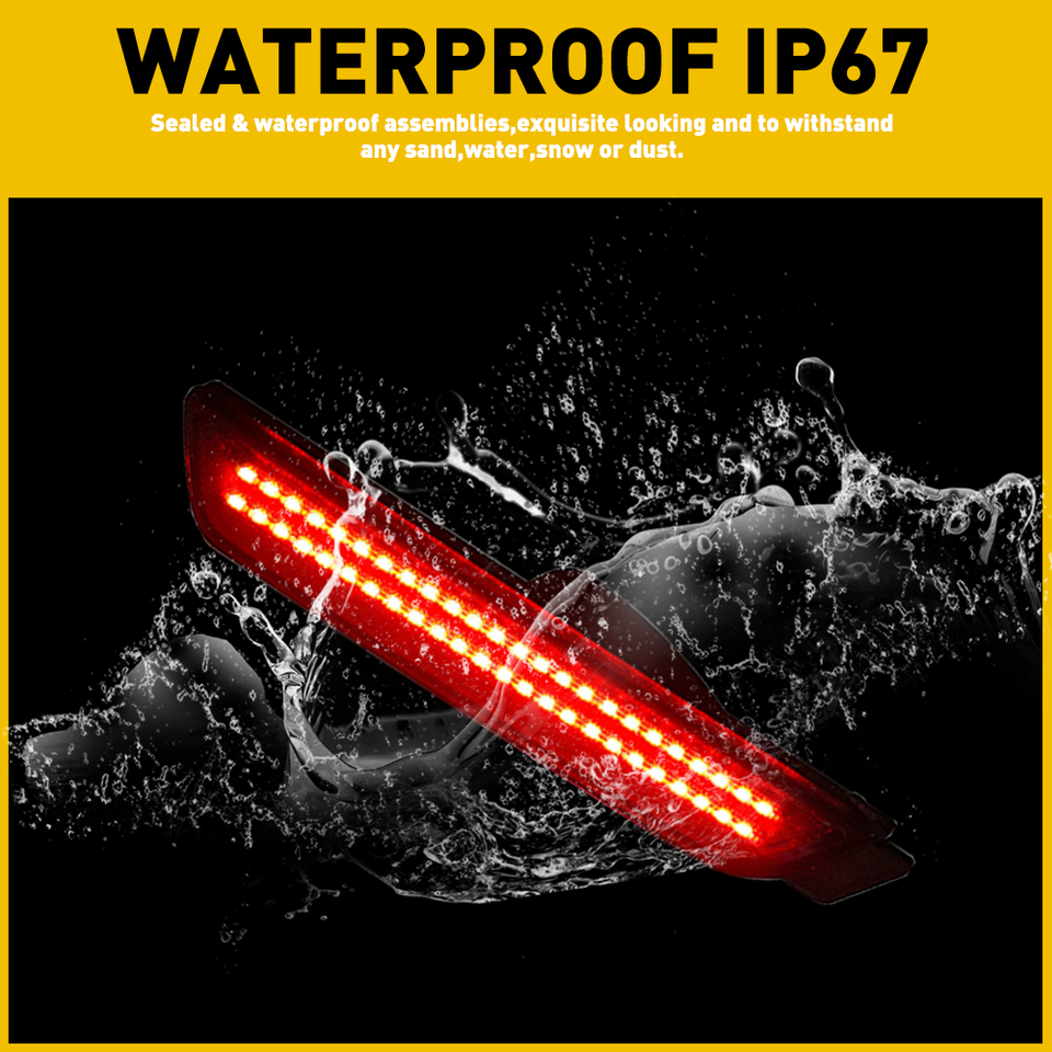 For Chevrolet 2010-2015 Camaro Rear LED Bumper Side Marker Lights ...