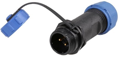 PRO ELEC - Circular Threaded Connector Inline Plug, 2-Pole, 5-8mm, IP68 ...