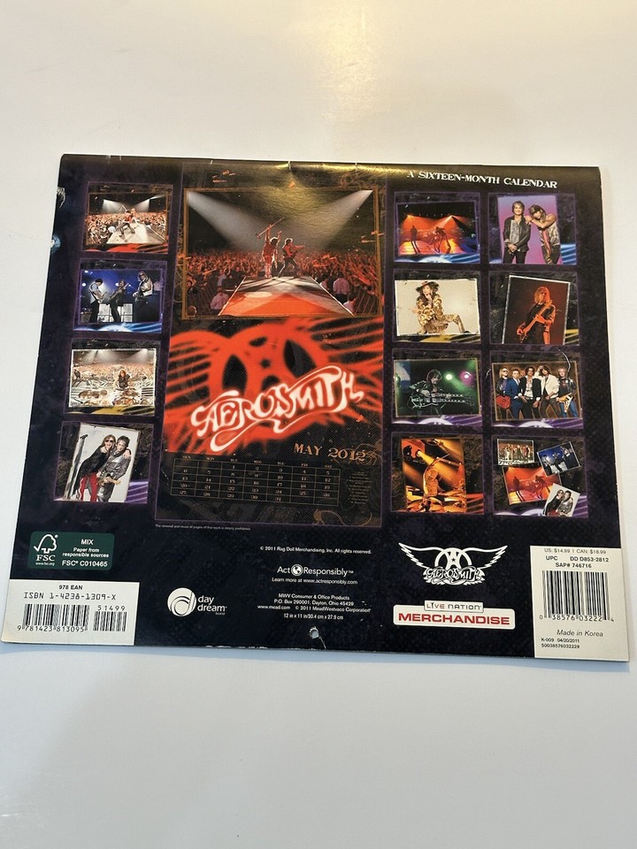 Aerosmith 2012 Calendar | eBay