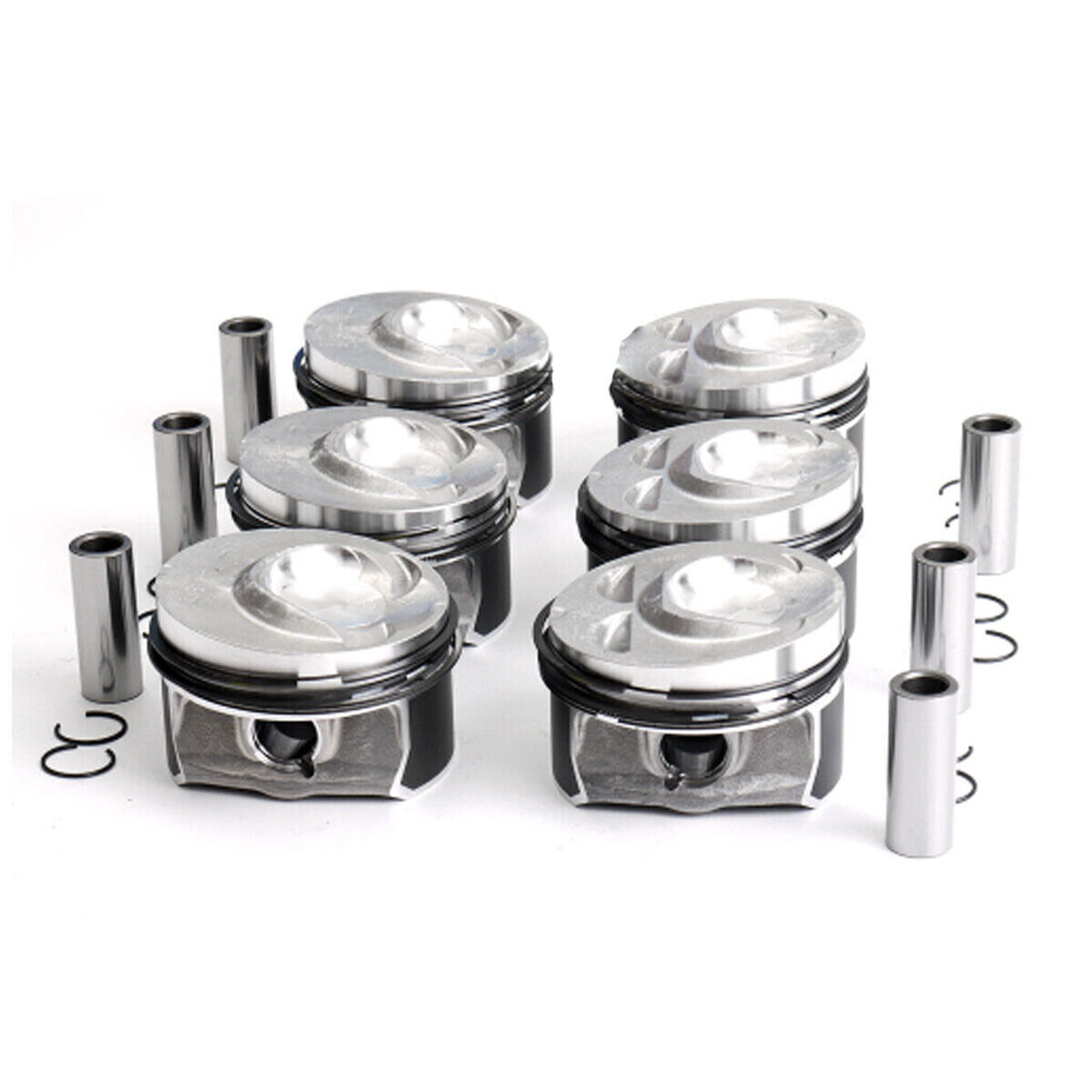 6pcs Engine Pistons Rings Set For Porsche Cayenne VW Passat Audi Q7 VR6 ...