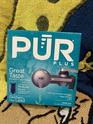 PUR PLUS Chemical & Physical Faucet Mount Water Filtration System ...