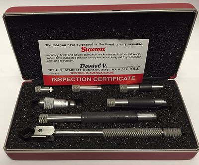 Starrett 823AZ Tubular Inside Micrometer, 1.5-8" Range, .001 ...