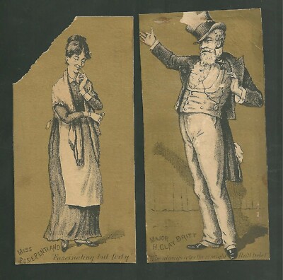 1881 Advertisment of Play Trade Card My Partner Louis Aldrich & Chas T ...