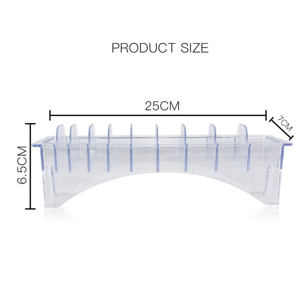 Rectangular Clipper Comb Case Transparent Hair Clipper Storage Box | eBay