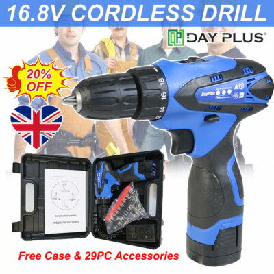 Cordless Drill Electric Screwdriver Rechargeable Small Hand Drill 2 ...