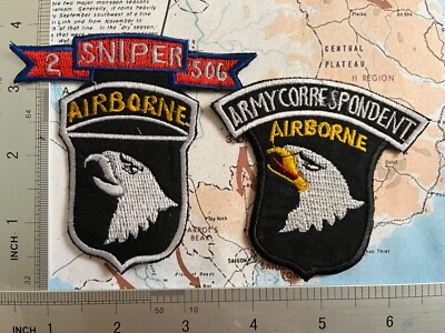 1 Patch plus 1 , SNIPER PATCH , US 2nd / 506th AIRBORNE PATCH ...