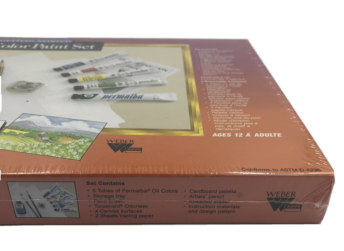 Weber Getting Started Oil Color Paint Set New Sealed Rare Vintage | eBay