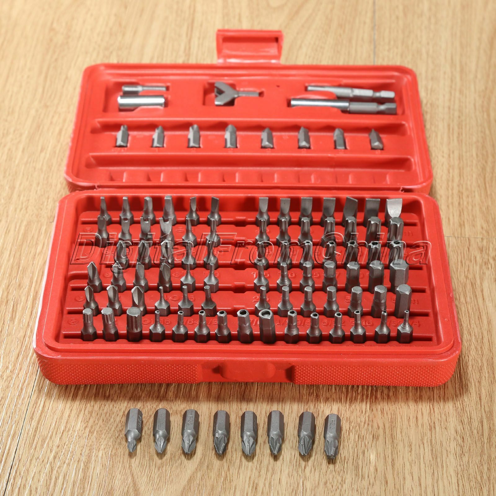 100pc Security Magnetic Bit Set Screwdriver Holder Nut Impact Driver ...