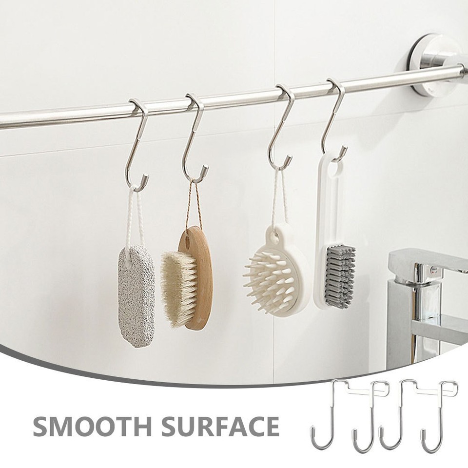 2 Pcs Bathroom Hooks for Towels over Door Hanger Stainless Stleel | eBay UK