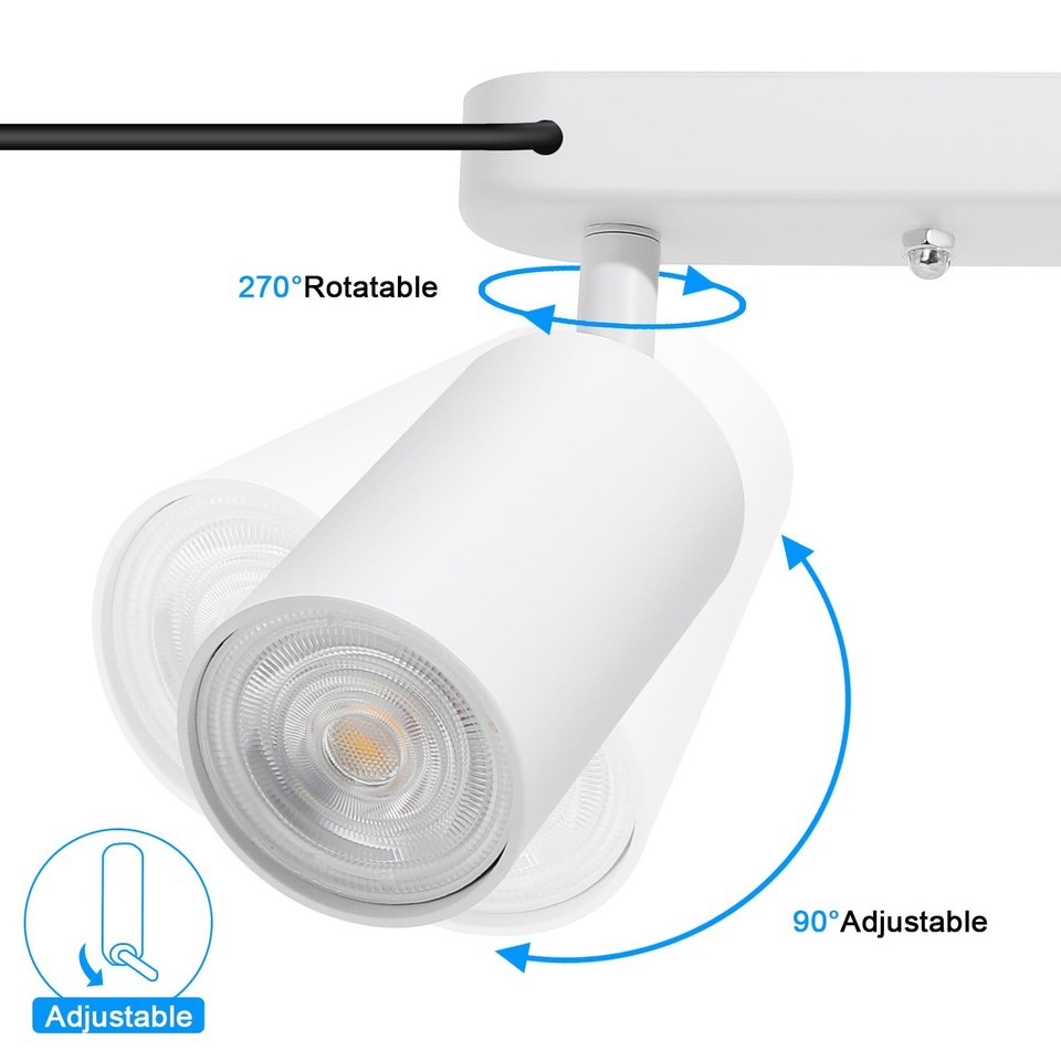 Plug in Track Lighting Track Light Fixtures with Power Cord Wall ...