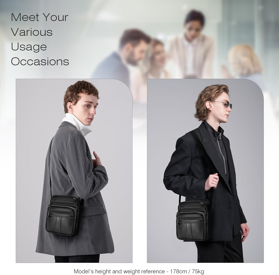 Man Bag Small Shoulder Bag for Men Crossbody Leather Bags for Men ...