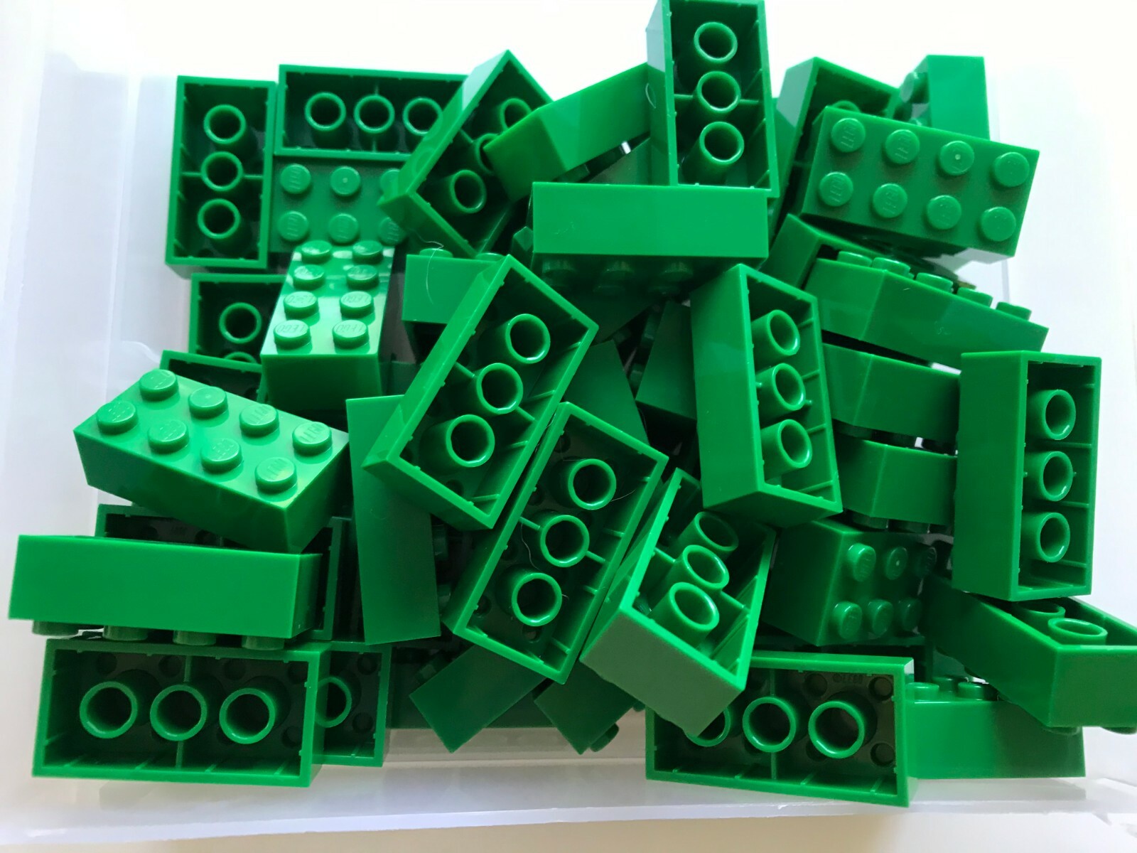 LEGO- NEW-#3001- 2 x 4 GREEN BRICKS-20 BRICKS | eBay