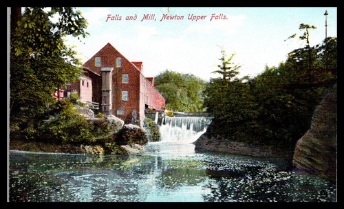 KAPPYS POSTCARDS - 640 - UNDIVIDED UNPOSTED 1900 FALLS & MILL NEWTON ...