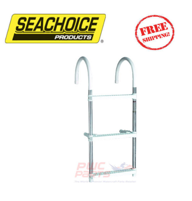 SEACHOICE Boat Boarding Ladder 3 Step 15" W x 36" SeaRay Tahoe Bayliner ...