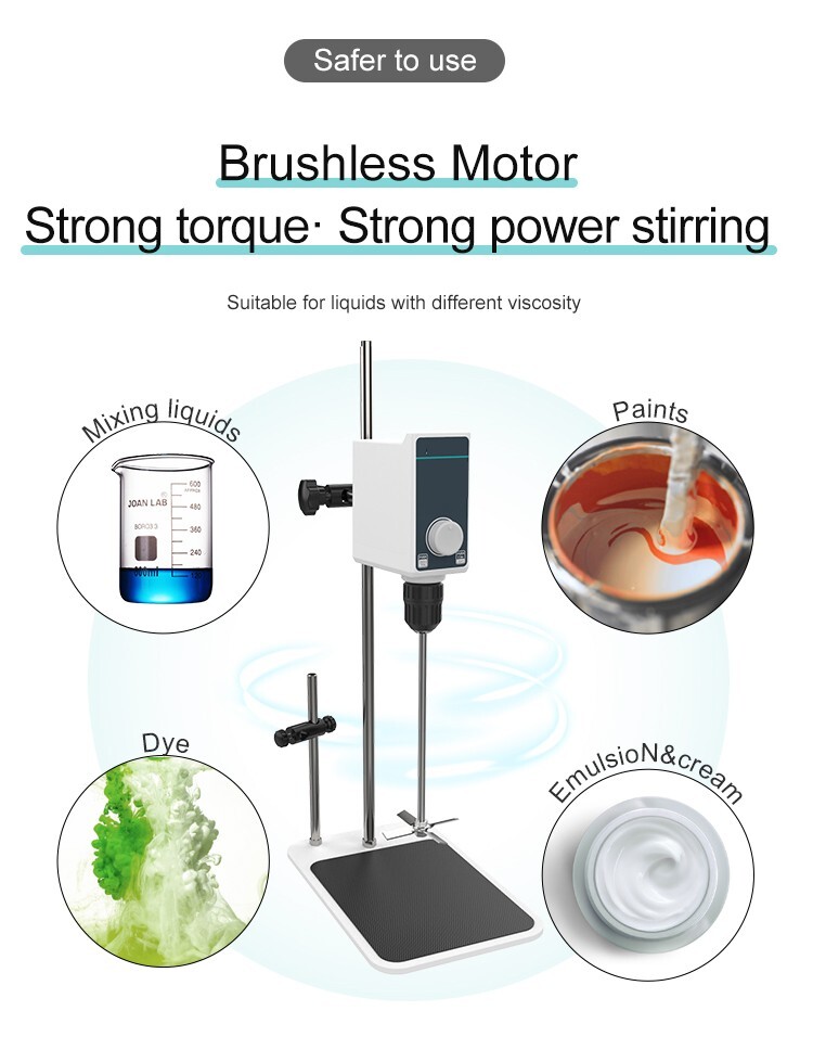 Lab Electric Overhead Stirrer Mixer Lab Overhead Stirrer w/Timing 200 ...