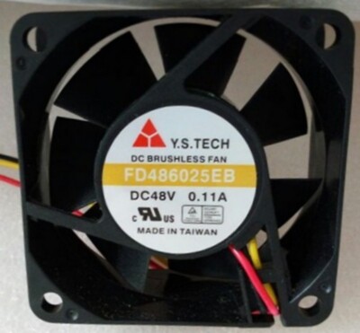 Y.S.TECH FD486025EB 6CM 6025 48V 0.11A dual ball bearing cooling fan | eBay