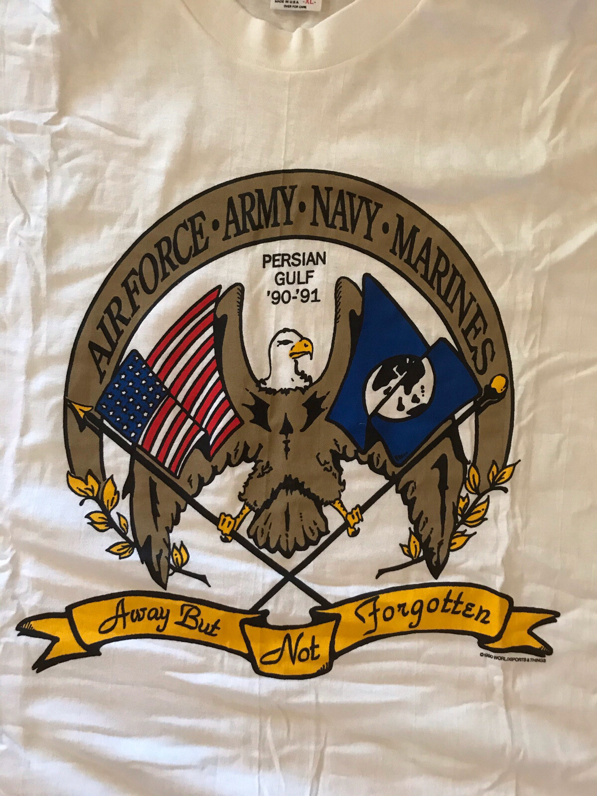 Vintage Armed Forces Persian Gulf War T Shirt Away Bu… - Gem