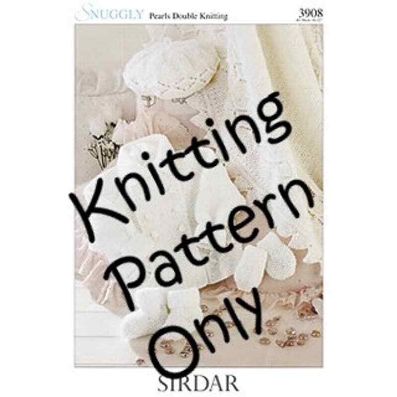 New Sirdar 3908 Snuggly Child Cardigan Pearls Double Sweater Knitting ...