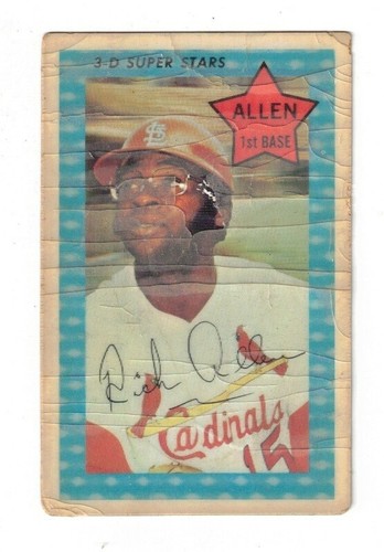 1971 Kellogg's RICH ALLEN Xograph Baseball 3D card #57 ST. LOUIS ...