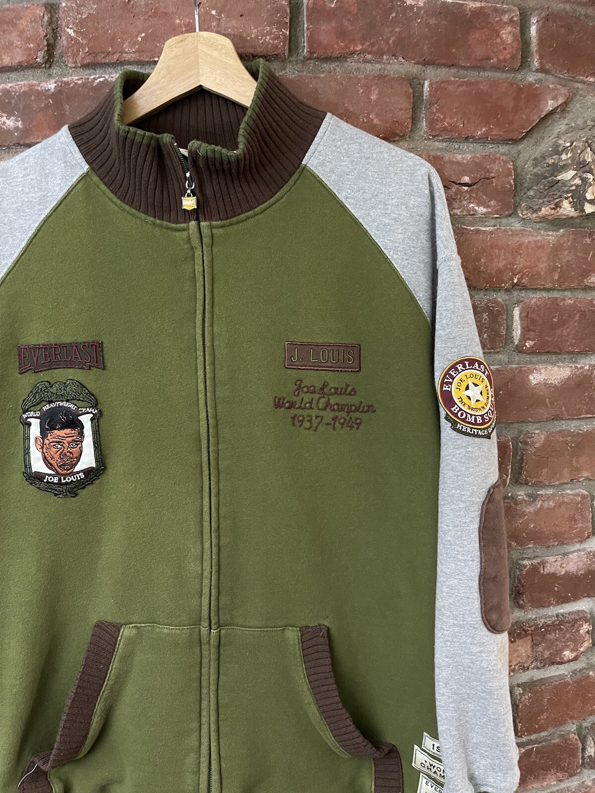 Vintage 2000s Joe Louis Everlast Boxing Jacket Size L… - Gem