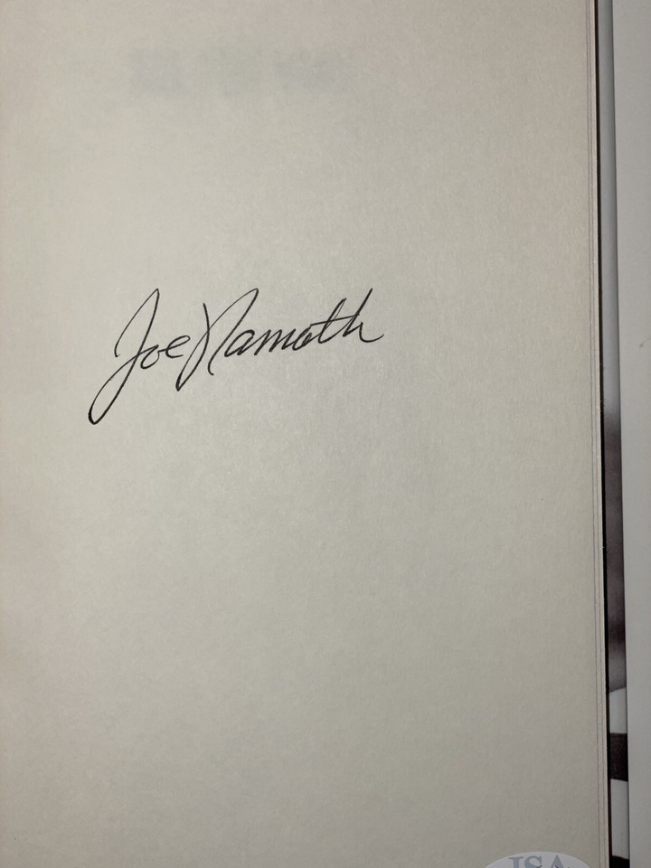 Autographed JOE NAMATH Book All The Way My Life in Four Quarters HOF ...