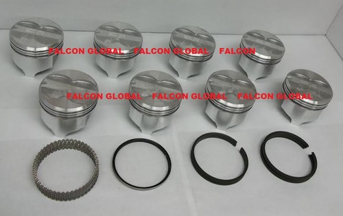 Sealed Power/Speed Pro Pontiac 455 V8 Cast Flat Top Pistons+Rings Kit ...