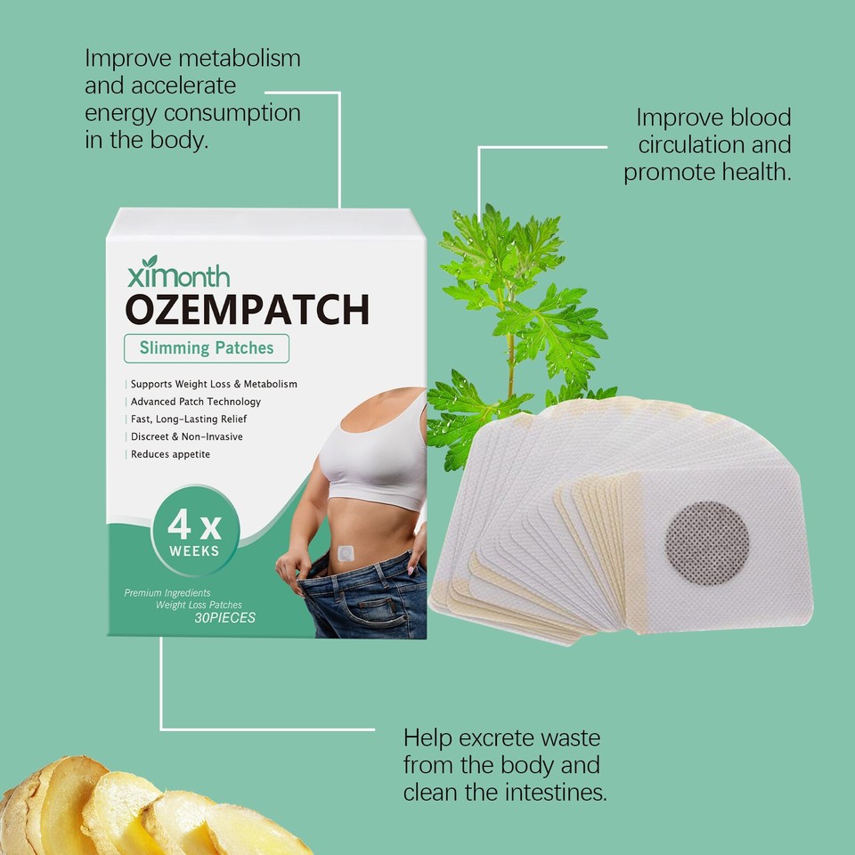 Rejuvacare OzemPatch Herbal Health Detox Slimming Belly Pellet Weight Loss Patch | eBay