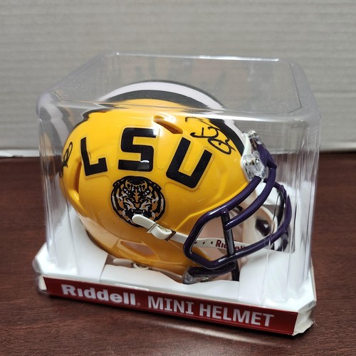 LSU Tigers Mini Helmet Riddell NCAA Football Autographed Fanatics ...