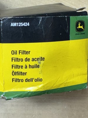 John Deere Original Equipment Oil Filter #AM125424 759936078675| eBay